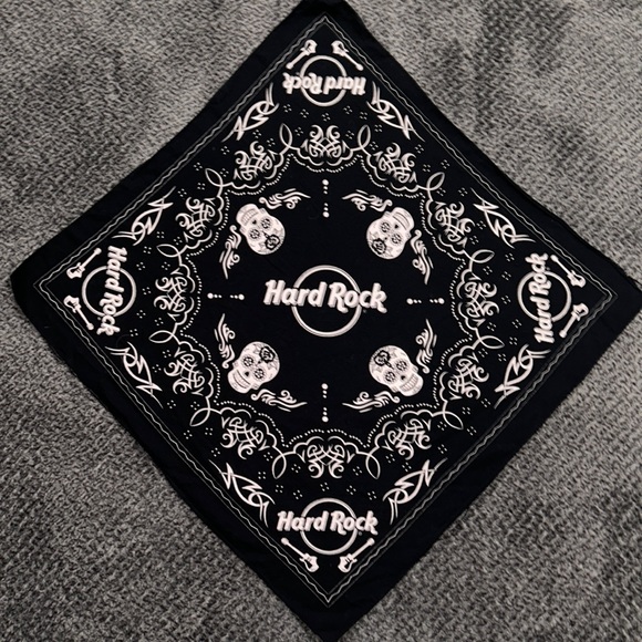 Hard Rock Cafe | Accessories | Hard Rock Skull Guitar Scarfbandana ...